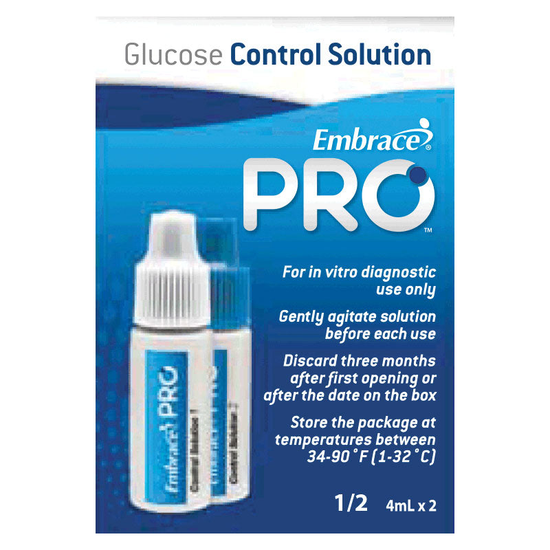 Embrace Pro Glucose Control Solution, Normal-(l1); High (l2) – IRONMED