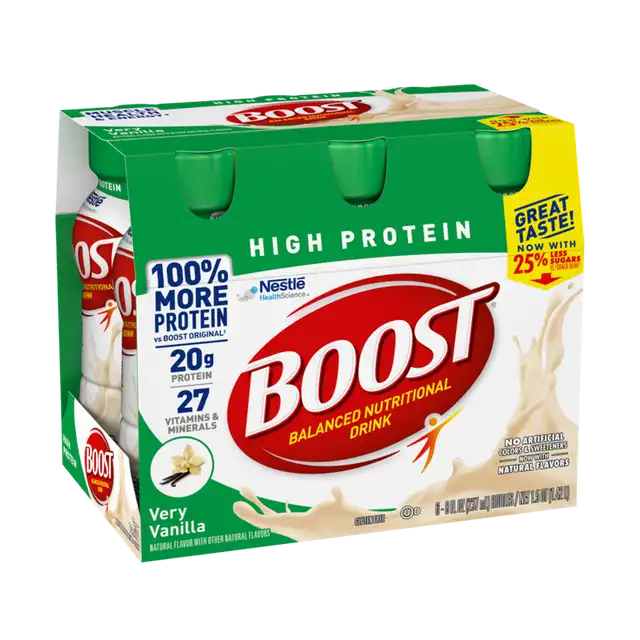 Boost High Protein Nutritional Energy Drink 8 Oz., Very Vanilla – IRONMED