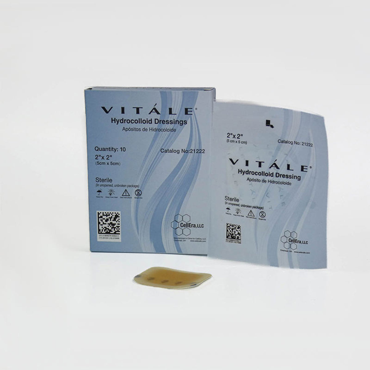 Vitale Hydrocolloid Dressing, 4" X 4" – IRONMED